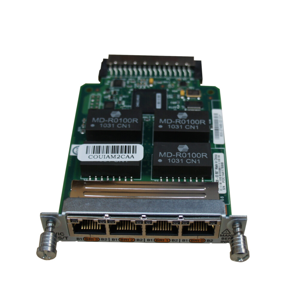 HWIC-4B-S/T - Cisco 4-port ISDN BRI High-Speed WAN Interface Card - MF ...